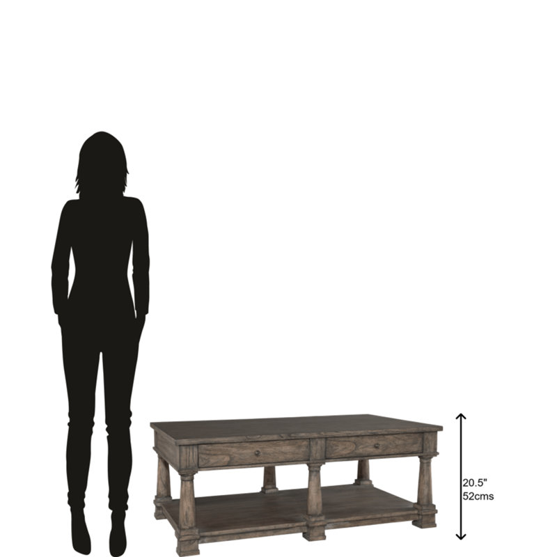 Birch Lane™ Stephens 4 Legs Coffee Table with Storage & Reviews | Wayfair